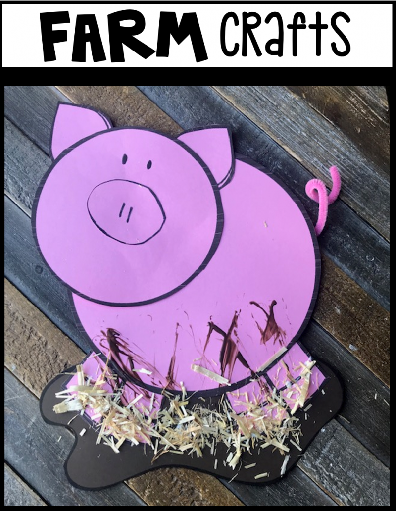 Farm Crafts for Preschool - Kindergarten Rocks Resources