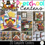 Turkey November Math & Literacy and Preschool Thanksgiving Centers