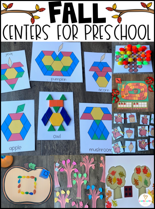 Hands on Fall Activities for Preschool - Kindergarten Rocks Resources