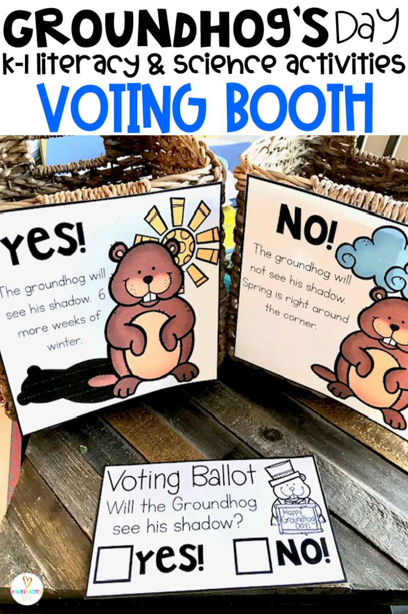 Groundhog's Day Activities for Kindergarten - Kindergarten Rocks Resources