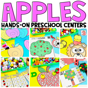Apple Centers Preschool - Kindergarten Rocks Resources