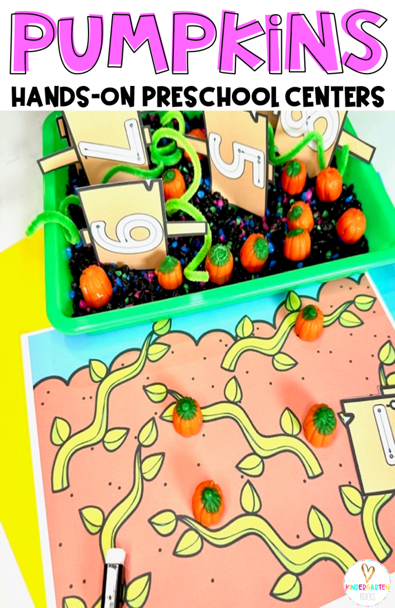 Pumpkin Centers for Preschool - Kindergarten Rocks Resources