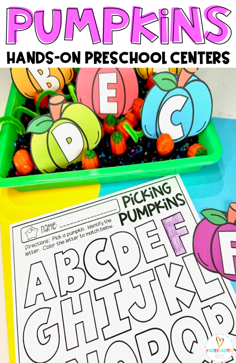 Pumpkin Centers Preschool - Kindergarten Rocks Resources