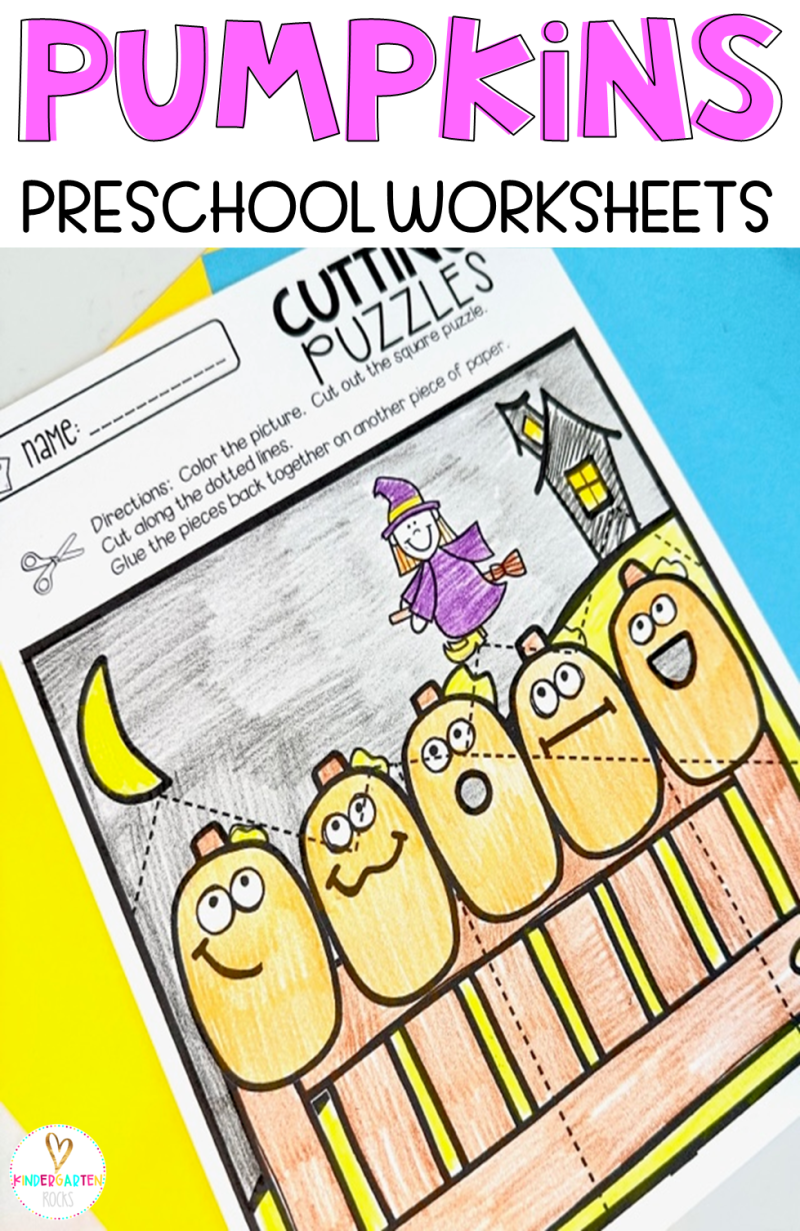 Pumpkin Math and Literacy Worksheets - Kindergarten Rocks Resources