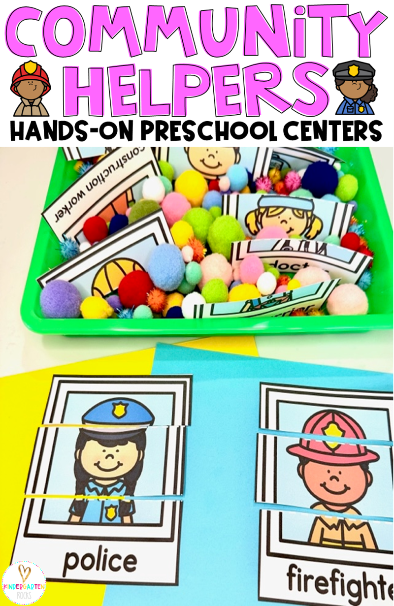 Community Helpers Printables and Centers for Preschool - Kindergarten ...