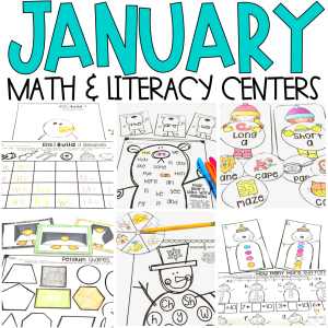January Math and Literacy Centers Kindergarten - Kindergarten Rocks ...