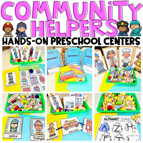 Community Helpers Centers Preschool - Kindergarten Rocks Resources