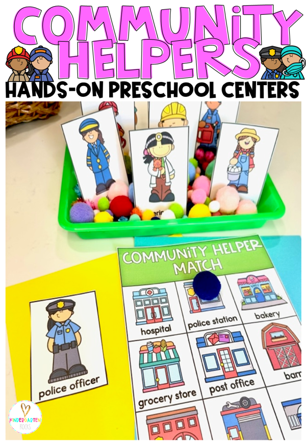Community Helpers Centers Preschool - Kindergarten Rocks Resources