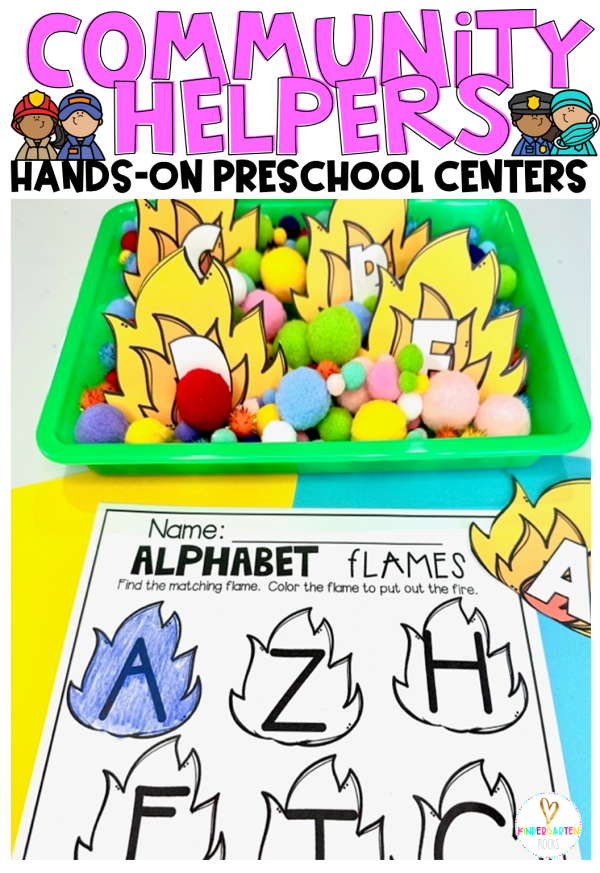 Community Helpers Centers Preschool - Kindergarten Rocks Resources